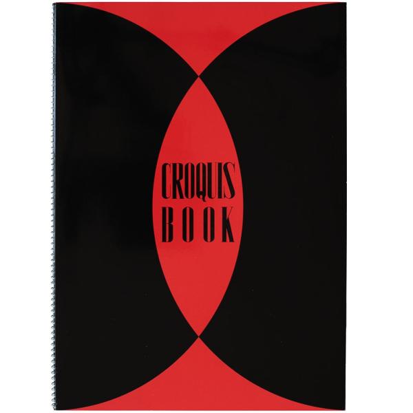 ●クリームコットン紙のクロッキーブック。紙がソフトなので筆圧により線の強弱、太さ、かすれをよく表現できます。　簀目のタテ線が画く時の目印に。クロッキー練習用に多く使われます。　　サイズ:B4　寸法:縦 362mm ×横 263mm　表紙素材...