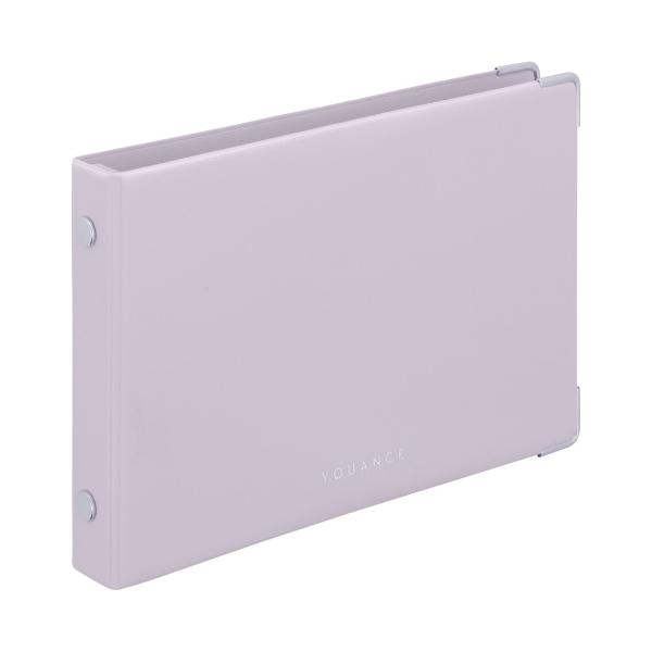 【商品説明】　『あなたに合うカラー。あなたに合う一冊。』　やわらかで落ち着いた色合いの、シンプルなバインダー。　ミニサイズです。　　【詳細】　・サイズ：W153×H100×D20mm　・素材：PP　・リング内径：10mm　・標準収容枚数：60枚