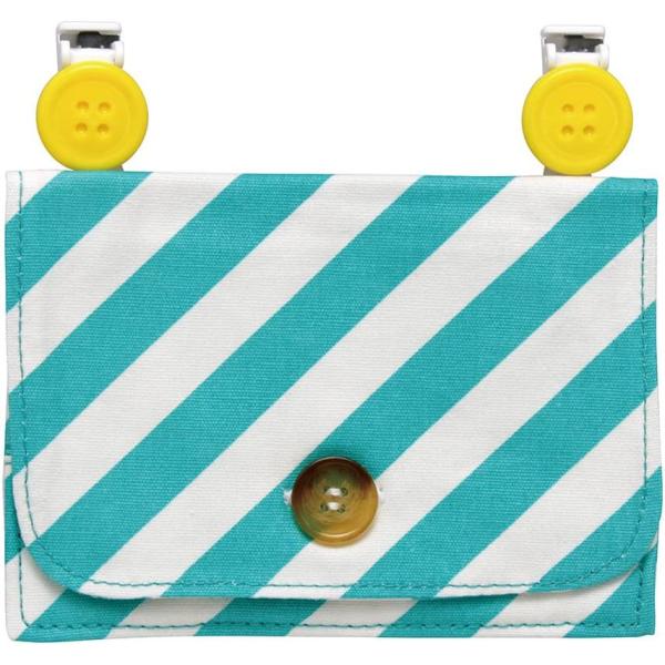 【商品名：ソニック 収納ポケット ファッションポケット ライトブルー SK-1830-LB】　ポケットがない服に!取り付けるポケット「ファッションポケット」　ハンカチやティッシュを持ち運ぶのに便利。　温かみのあるコットン生地&amp;シンプ...