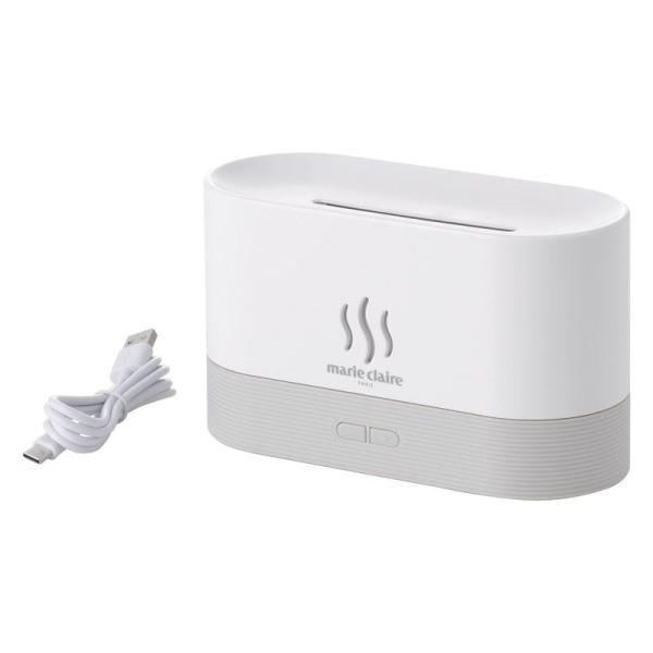 温かみのあるLEDは間接照明としてお使いいただけます。2つの明るさを切替て使用できます。タンクが空になると自動で停止します。超音波振動で水を霧状にして加湿するため、 沸騰音がなく静かです。　　【商品サイズ】17×10×7.5cm（タンク容量...