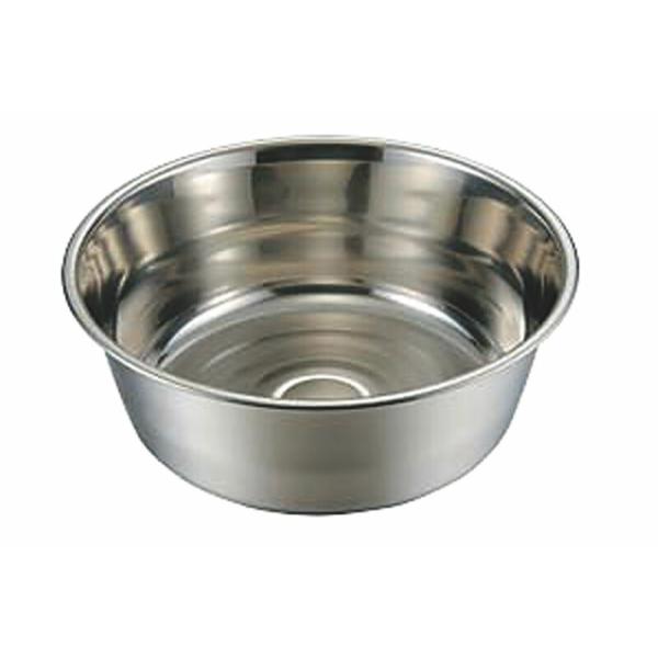 業務用洗桶。ご家庭でもご使用頂けます。　　規格:60cm　内径×高さ（容量）:φ600×H200mm（46.0L）　材質:18-8ステンレス　　※画像は代表画像ですので、画像のサイズ感と実際のお届け商品のサイズ感は異なる場合があります。商品...
