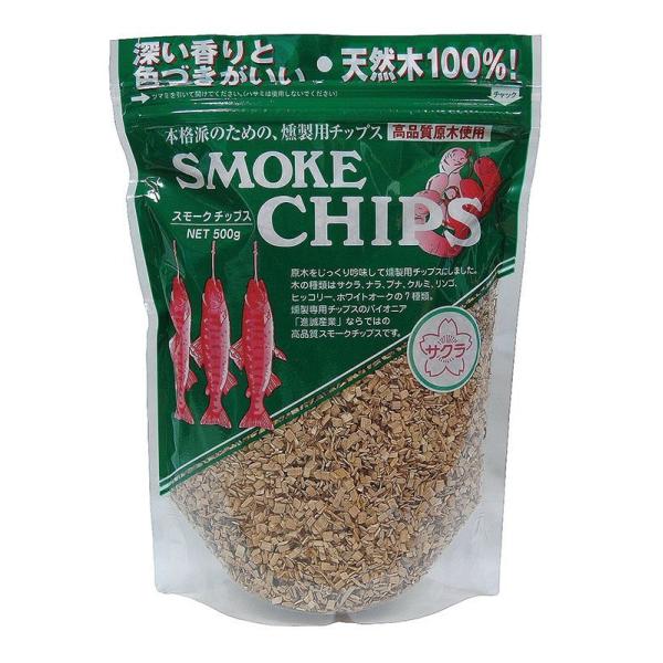 本格的なスモークにはやはりチップが人気。<br>手間をかけたぶん出来上がりは格別。<br><br>規格:サクラ<br>内容量:500g<br>材質:国産原木を使用<br&gt...