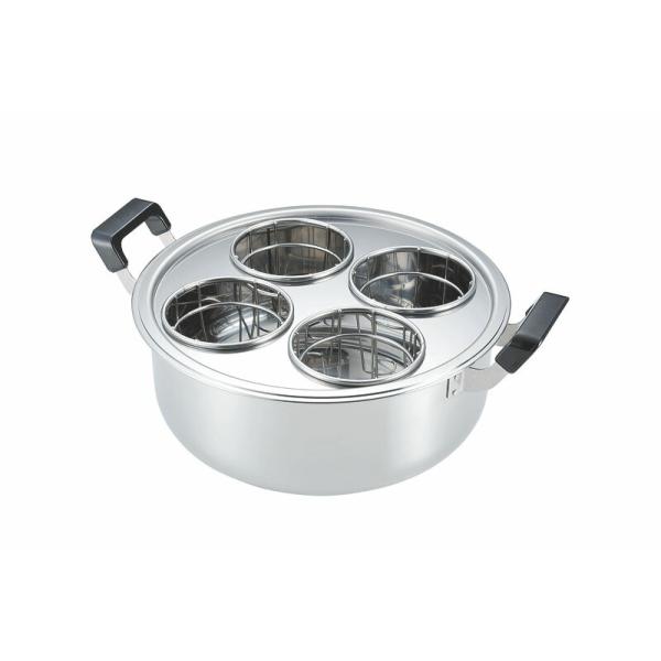 ※4穴枠板のみです。鍋本体は付きません。　　材質:18-0ステンレス　　※画像は代表画像ですので、画像のサイズ感と実際のお届け商品のサイズ感は異なる場合があります。商品名および仕様に記載のサイズ・カラー等がお届けの商品になります。　　