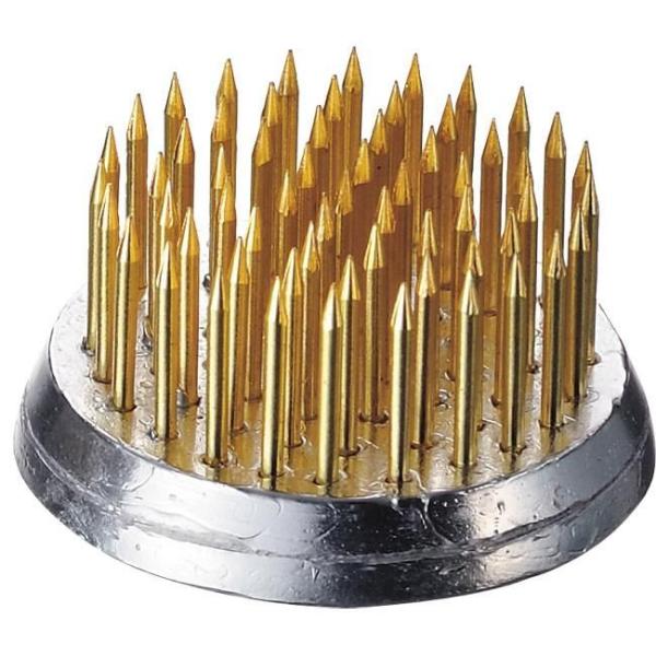 材質：真鍮針　外径mm：φ46　生産地：日本（燕三条）　日本製　　※画像のサイズ感と実際のお届け商品のサイズ感は異なる場合があります。商品名および仕様に記載のサイズ・カラー等がお届けの商品になります。　　