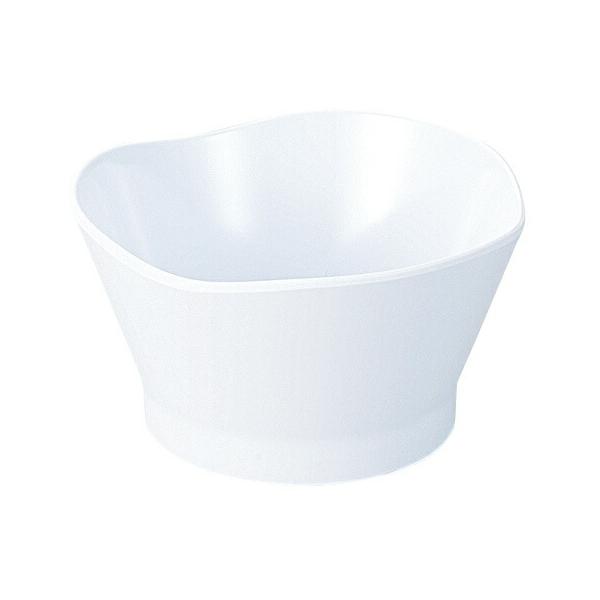 メラミン食器 白　給食用食器などに。　　●耐熱温度:120℃　食洗機使用可　※電子レンジ使用不可　　外径×高さ/容量:φ115×H65mm/390cc　材質:メラミン樹脂　　※画像は代表画像ですので、画像のサイズ感と実際のお届け商品のサイズ...
