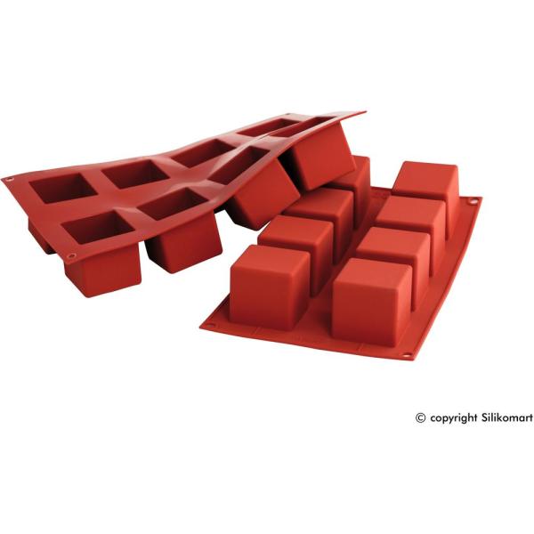 ●出来上がり寸法：50x50xH50　　材質：シリコン　縦×横mm：175×325　生産地：イタリア　[ ケーキ型 シリコン焼き型 シリコマートシリーズ ]