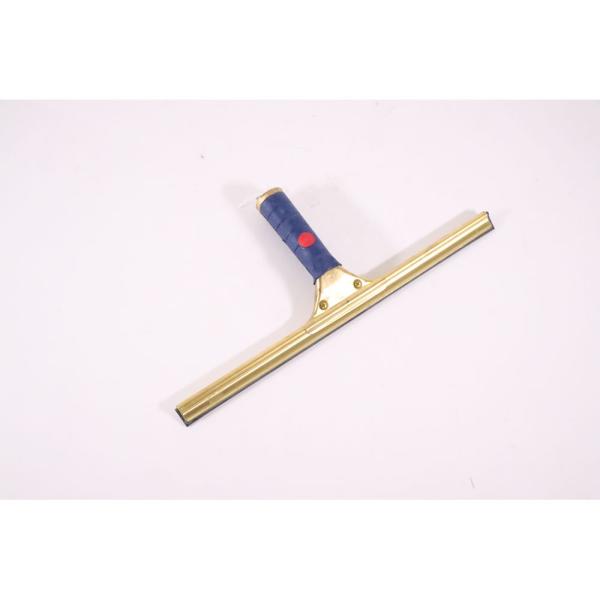 プロテック伸縮ポールの先端に取り付けて、ガラス表面に塗った水や洗剤の希釈液をワイドなゴムが一気にかき集め、速やかにかき取ります。　　材質：真鍮　外寸幅mm：350　生産地：日本　日本製　　※画像のサイズ感と実際のお届け商品のサイズ感は異なる...