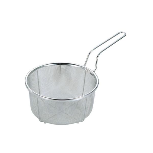 ●16メッシュ　　材質：18-8ステンレス　外径×外寸高さ×柄長mm：φ160×H97×145　生産地：日本（燕三条）　日本製　　※画像のサイズ感と実際のお届け商品のサイズ感は異なる場合があります。商品名および仕様に記載のサイズ・カラー等が...