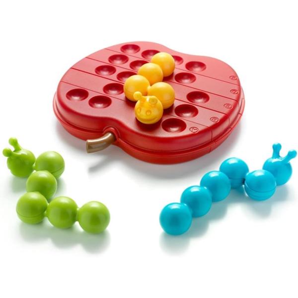 イモムシにリンゴを食べさせてあげよう!　SMART GAMESの "アップル ツイスト (Apple Twist)" は、子どもから大人まで楽しめる脳トレボードゲームです。　　お腹をすかせた3匹のイモムシがリンゴを食べたそうにしているよ。　...