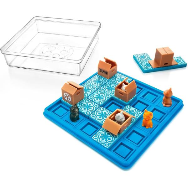 ヨーロッパで大人気！　ベルギー生まれの脳トレゲーム SmartGames(スマートゲームズ)は、子供から大人まで楽しめる「頭をひねる」パズルゲームが盛りだくさん！　キャット&amp;ボックス(Cats &amp; Boxes)は、ニャンとも...