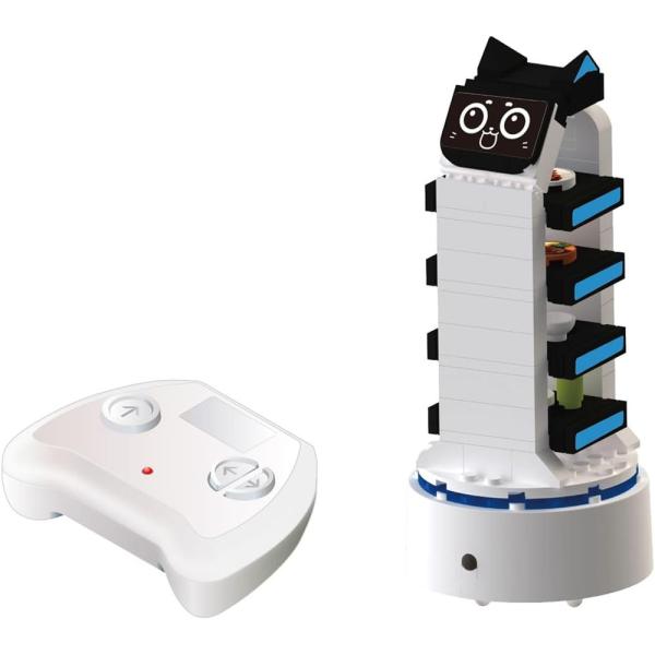 ブロックでつくる ねこちゃんロボット「ベラボットR/C」が登場!　ファミリーレストランで大活躍!! 動くねこ配膳ロボット　　■すぐに遊べる簡単操作 3つのボタン操作で動かせる!　■9種類の音声 お店で聞こえるおなじみの音声入り!　■カスタム...