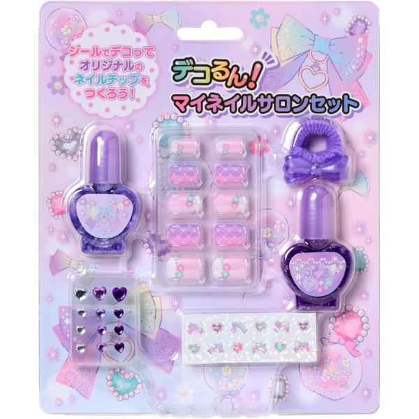 自分だけのオリジナルのネイルチップをつくろう!ベースのデザインが入ったネイルチップに、付属のホログラムシールやストーンシールを使って自由に可愛くデコっちゃお!　ネイルチップの裏は接着面になっているので、そのまま爪に押しつけてください。爪から...