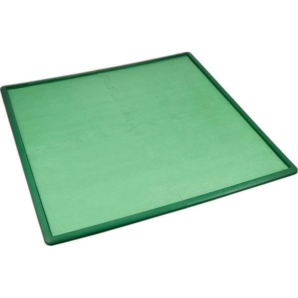 ジグソーパズルのような、はめ込みタイプ。４分割にする事でコンパクトに収納。ピタッとガイドで簡単に組み合わせられます。つなぎ目も目立たず、牌の引っかかりもない。サイズは一辺65cmの標準タイプ。高級天然ゴム製のベースにレーヨン布を貼り付けてあ...