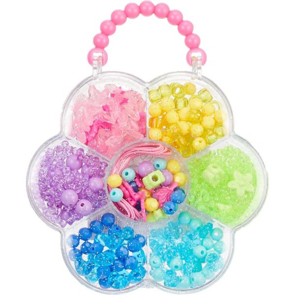 ●おしゃれでかわいいキャンディビーズに、ケース付きミニセットが登場！　●女の子が大好きなきらめきビーズやかわいいビーズ、キレイな色のビーズがたっぷり入ったキラキラミックスビーズセット。　　●アクセサリー作りはカンタン！好きなビーズを付属のゴ...