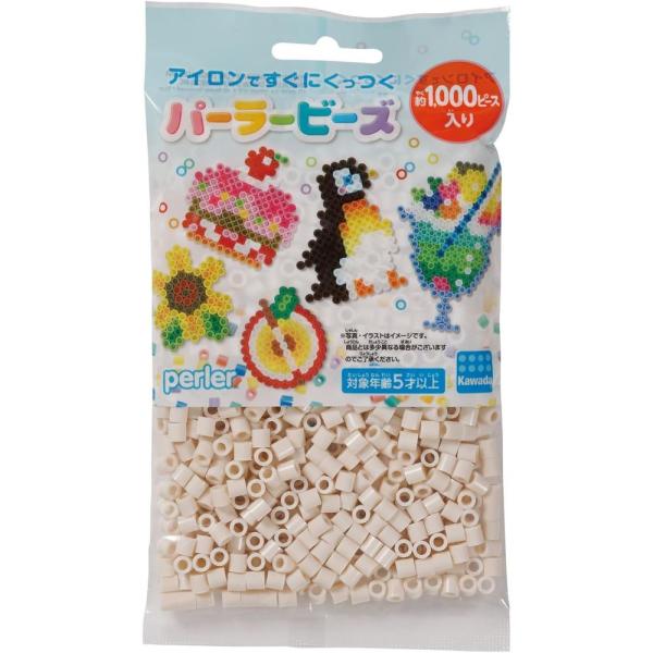 パーラービーズの単色シリーズに待望の新色が登場！●「しろ」と「クリーム」の中間にあたる、オフホワイトの色味です。●優しい色合いの作品や、動物の毛並み、雲などのグラデーションを表現するのにぴったりです。　　対象年齢：5歳以上　商品サイズ：17...