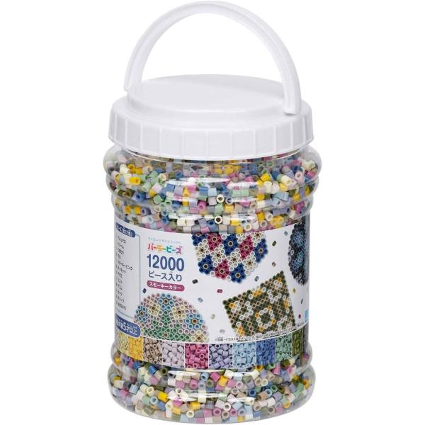 味わい深く優しい印象のくすみカラー12色を厳選！12,000ピースのミックスビーズが入った大容量ボトル！●主役にも脇役のもなれる絶妙な色合いのビーズは、組み合わせる色により多彩な表情を楽しむことができ、作品に深みを持たせてくれます。●二人以...