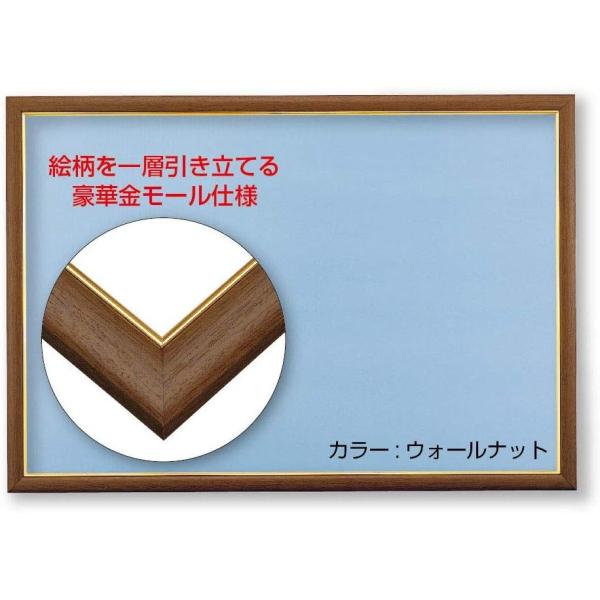 高級感のある金モール！取り扱い簡単！インテリアにぴったり！！ゴールドに輝くモールが絵柄を一層引き立てます。取り扱いがシンプルで簡単！どなたにもご利用いただけます。ベーシックなフレームデザインでポスター・写真・賞状などにご利用いただけます。ク...