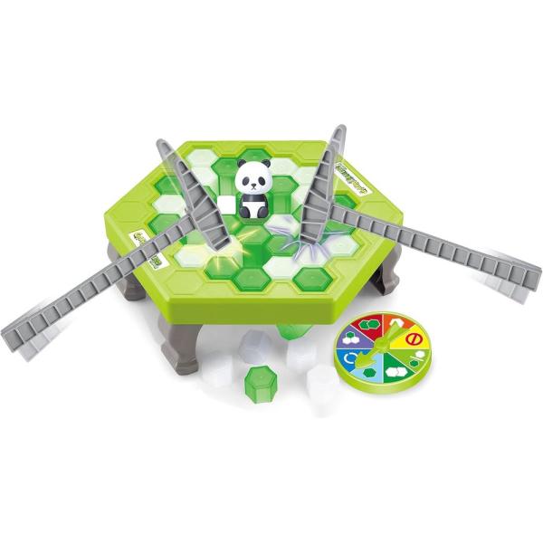 パンダちゃんを落とさないように竹ブロックを砕こう!　ハンマーで竹ブロックをたたけ! どこを落とすかが勝負の分かれ道です。　　運命のカギを握るルーレット付き。　推奨プレイ人数:2〜4人。電池不要です。　　【セット内容】パンダちゃん×1、ルーレ...