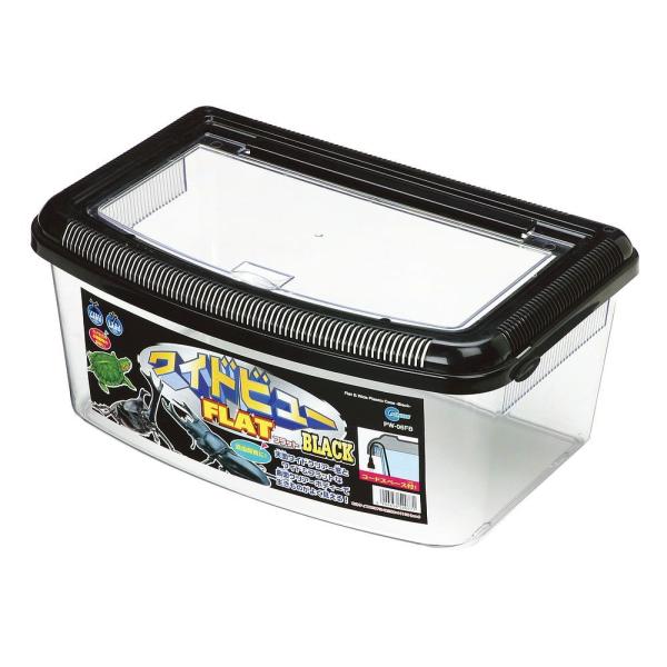 昆虫飼育に！　　天窓を大きくして上から見やすくしました。また全面の曲面フォルムで、中身をワイドに観察することができます。　　【材質/素材】　天面カバー：PP・PS、本体ケース：PS　　【原産国または製造地】　中国　　【その他詳細】　【対象動...