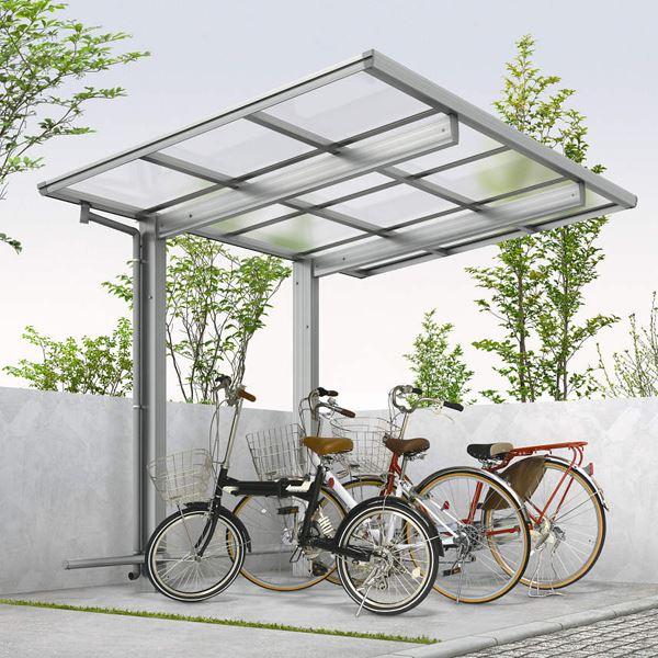 送料無料【YKKAP】住宅スタイルにマッチする、ストレートな形状のサイクルポート