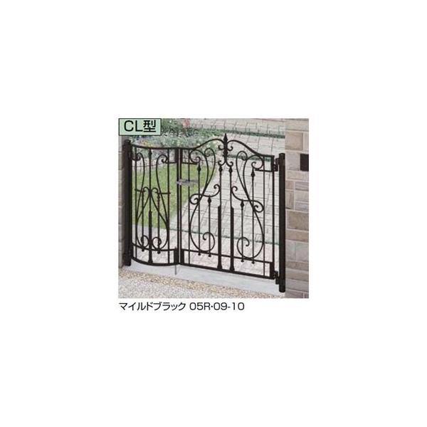 送料無料【リクシル】伝統的な剣先のデザインに優美な曲線を加えた門扉です。