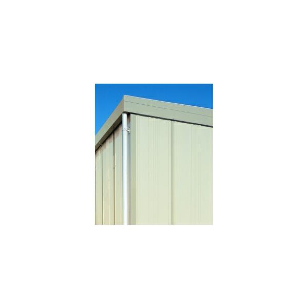 【タクボ物置】付属の1本に追加して、たて樋を左右両方にできます。(2本セット)