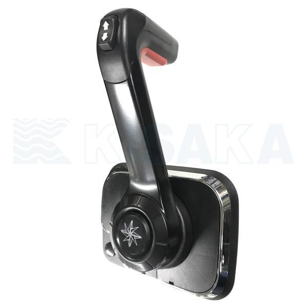 商品コード：185540XTRサイドマウントコントロール。シングルレバーのトリムスイッチ付きサイドマウントリモコンです。一般的な33Cケーブル(インチ規格)を使用可能です。・デュアルアクションレバー(スロットル＆シフト操作を1レバーで)・3...