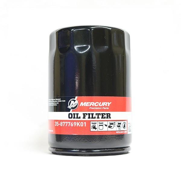 商品コード：35-877769K01MERCURY純正オイルフィルター(マーキュリー4ストローク船外機用)です。■適合モデル:MERCURY4ストローク船外機Verade(6シリンダーモデル)200hp/225hp/250hp※エンジンシリ...