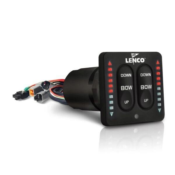商品コード：439001LENCO 電動タブキット用スイッチキット LED付 15170-001防水 コントロール LED スイッチ パネル &amp; コントロール ボックス正方形パネルスイッチ＝70.0mmX 70.0mm 厚み=9.1...