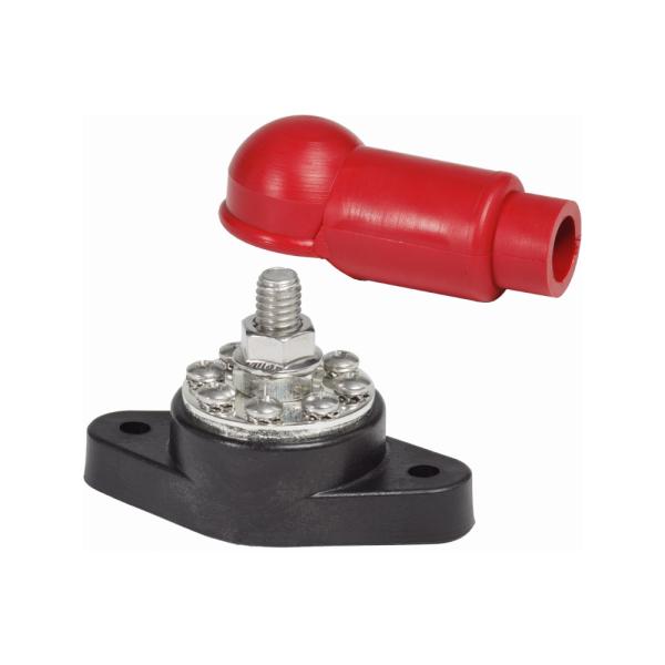 商品コード：502102パワーポスト ケーブル 端子付 「(-)ターミナル 5/16"NC」【直流:DC 48V-150Amp/交流:AC 300V-150A 】大スタッド: 5/16"NC-18山(7.9mm) x 長さ=19.1mmナッ...