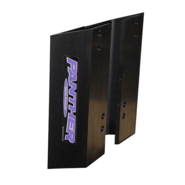 商品コード：550240アルミ製2ピースセットバックブラケットです。2ピース構造なので軽量です。STACER400SF等にオプションで使用されています。※船体及び船外機への取付けボルトが別途必要です。◆材質：アルミ(ブラックペイント)◆セッ...