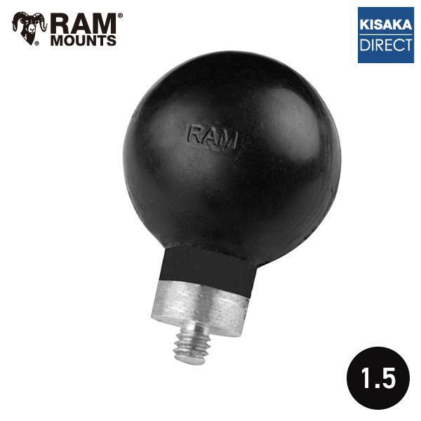 商品コード：600237スタッド付きのRAMマウント1.5インチボールベースです。ネジサイズは、1/4"-20"(NC)となっており、一般的なデジタルカメラやビデオカメラの三脚ネジ部分に取り付けが可能です。別売の1.5インチボールダブルソケ...