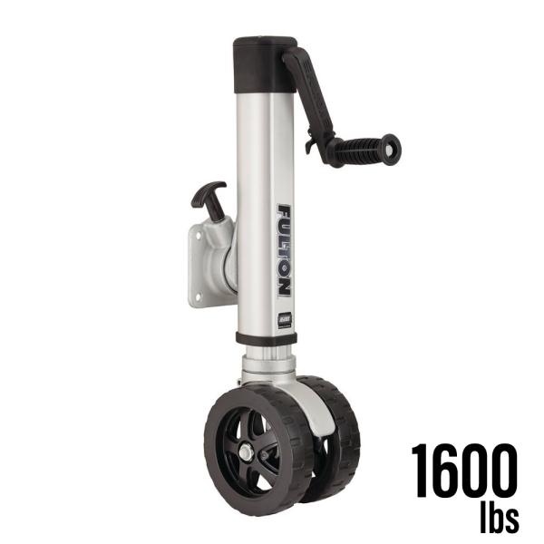 商品コード：620134FULTON社製 ツインタイヤ仕様の錆び難いアルミニウム製トレーラージャッキです。【ツイン タイヤ】ストロークサイズ、耐荷重等をご確認の上で取り付けを行って下さい。※ハンドルキャッチおよびホイールストッパーはオプショ...