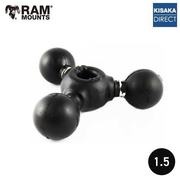 商品コード：7023021.5インチボールが3つ付いた、トリプルボールアダプターです。RAMマウントの連結や分岐を行うのに最適なアダプターです。◆ボールサイズ:1.5インチ◆重量:約290g◆アルミ製◇RAM MOUNTS / Triple...