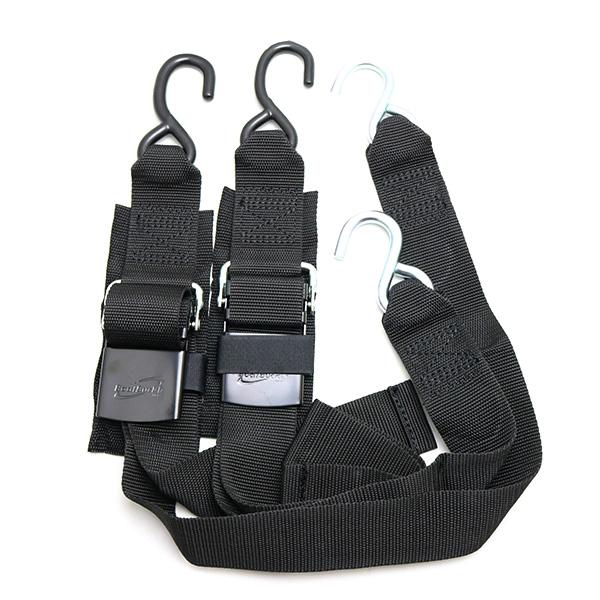 商品コード：713111Sフックは上側がビニールコート加工、下側がミチューワメッキ。クイックロック(ターンバックル)はビニールコート製です。ロック部分にはベルト生地のパッドが付いています。◆ターンバックル式◆ベルトサイズ：2"(50.8mm...