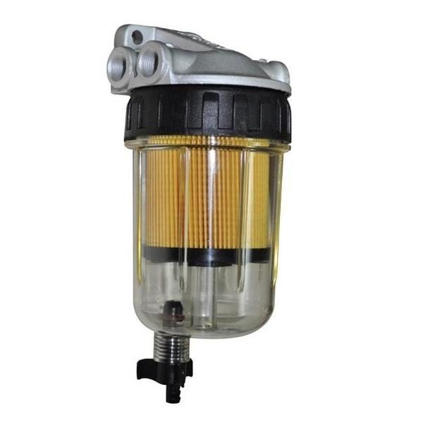 商品コード：731349ガソリンエンジン用の油水分離燃料フィルターです。燃料に混入した水・不純物を取り除き船内機・船外機のエンジントラブルを未然に防ぎます。ドレンのネジ部はダブルOリングのパテント取得構造でネジ上部からの油や水の漏れがありま...
