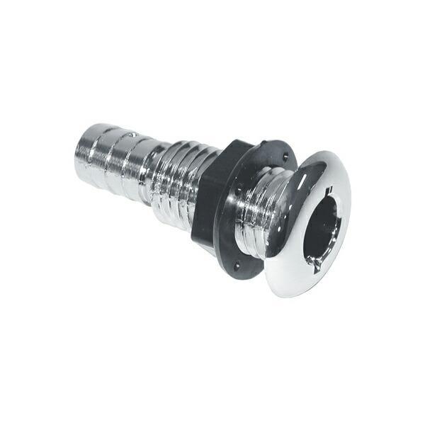 ストレートタイプのスルハルです。■ホースサイズ:19mm■本体サイズ:サブ画像参照■取付可能スクリーン:無し■材質:メッキ(プラスチック)【キーワード】船用 ボート用  小型 船舶 バス フィッシング アルミボート おしゃれ オシャレ かっ...