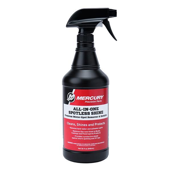 商品コード：92-8M0170557スポットレスシャインは、ボート表面やエンジンカウルのオールインワンクリーナーです。ゲルコート、ファイバーグラス、プラスチック、クロム、ガラス、およびカウリング、ボート、パーソナル・ウォータークラフト、その...