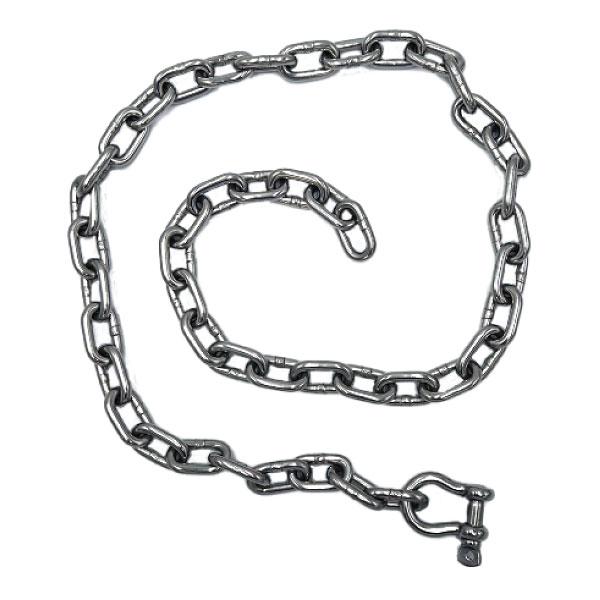 商品コード：944143優れた耐食性のあるステンレス製のアンカーチェーンです。シャックルが一つ付属しています。◆チェーン径:5/16インチ◆長さ:5ft◆シャックル付属◆作業負荷:3,900ポンド)◆破断強度:15,600ポンド◆対応ボート...