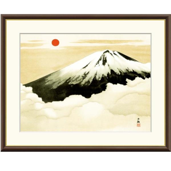 額絵 横山大観 霊峰不二 f8・f6・f4サイズ日本の名画シリーズ Taikan gk-a5-j2003（p88） （J2-003） （代引き不可） 日本画 インテリアあなたのお部屋を華麗に演出、名画の暮らし 受注制作7〜10日キャンセル不...