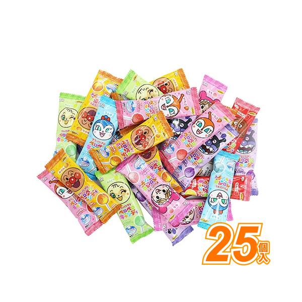 商品サイズ：20×130×45mm　7種類の味が楽しめる棒つきキャンディです。小さなお子様にも安心してお召し上がりいただけます。原材料:アンパンマン(オレンジ味):砂糖、水あめ、酸味料、香料、カロテノイド色素、チャ抽出物/ばいきんまん(グレ...