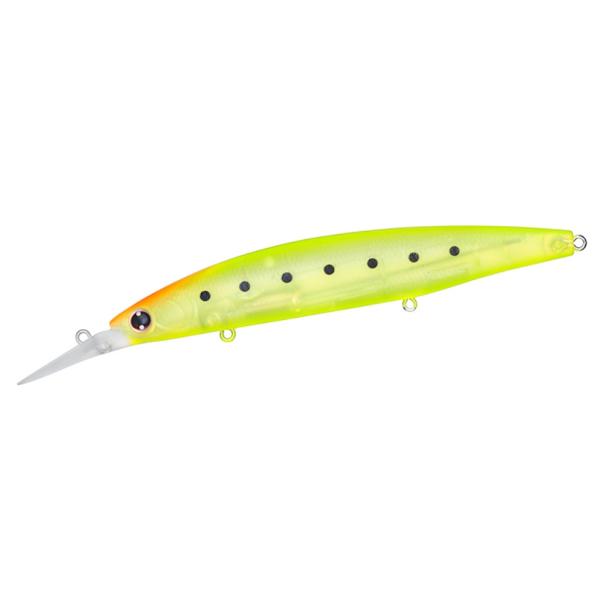 ■キャスタビリティ・レンジキープ性能を追求したスローシンキング設定ながら、多用するスロー〜ミディアムでのレスポンスを徹底追求。小沼の卓越した経験とフィールドテストを繰り返した末にたどり着いた、こだわりの「釣れるハイピッチタイトウォブンロール...