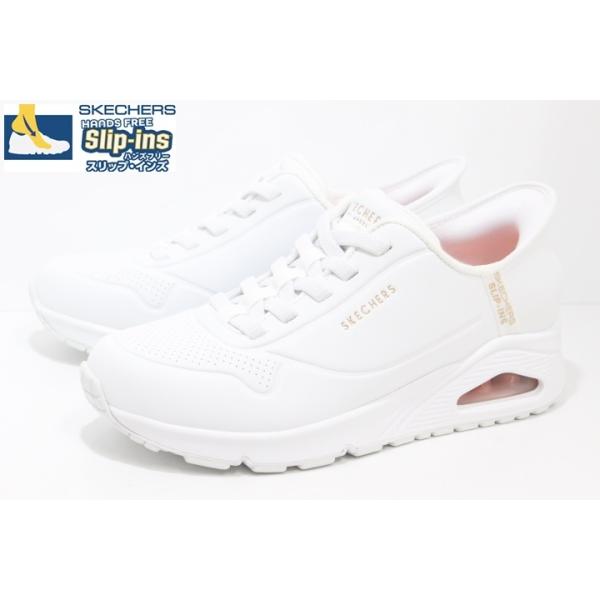 ・すぐに足にフィットする、Skechers Hands Free Slip-ins（スケッチャーズ ハンズフリー スリップインズ）・独自のHeel Pillow（ヒールピロー）で足をしっかり固定・クッション性のあるSkechers Air-...