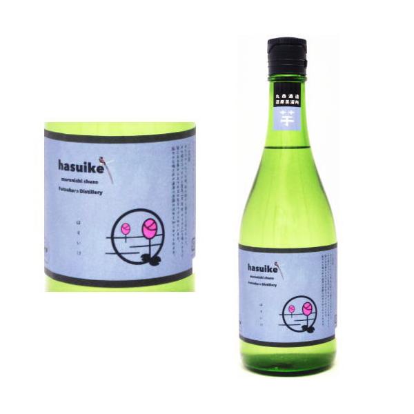 まるにしシリーズ『香り』の焼酎　HASUIKE！熟成紅はるか、熟成コナイシンをブレンドすることにより、フルーツを思わせる風味を演出しました。原料の特徴を十分に引き出す為、ろ過は極力抑えて行っております。内容量/720mlアルコール分/25度...