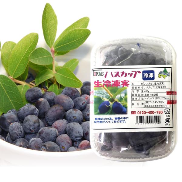 ■商品名：ハスカップ 生冷凍実 400ｇ■発送元：札幌 TKSタングロン■特徴：花や実に「殺虫剤」をかけていません。「除草剤」「化学肥料」を使用しない原野農法のハスカップ果実■内容量：400ｇ■賞味期限：冷凍 1年■お届けについて：配達指定...