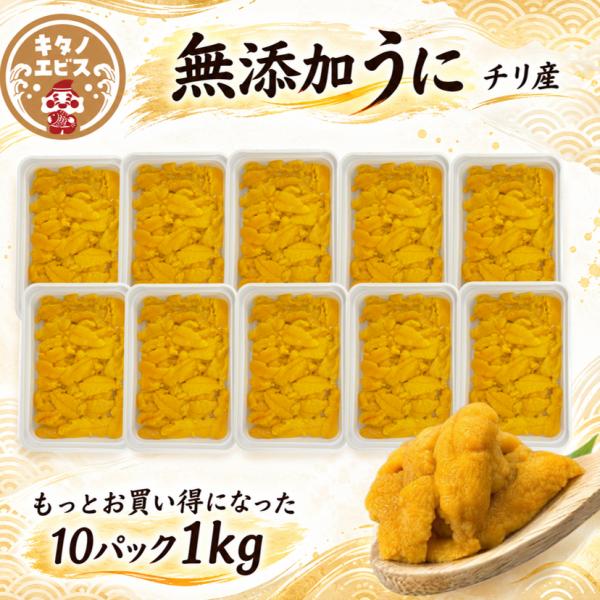 【発売日：2025年08月17日】◆送料無料◆◆◆発送方法◆◆ヤマトクール便　※冷凍状態でお届けします（最短お届けをご希望の方は日付の指定なしでご注文ください）◆商品内容◆◆チリ産冷凍ウニ　100g×10パック◆お召上がり方◆◆自然解凍その...