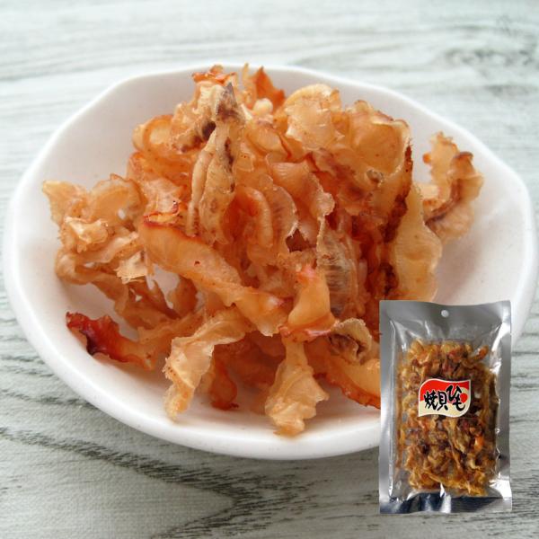 国産のほたて貝ひもを香ばしく照焼き風にしました。甘めの味付けは、日本酒にピッタリのおつまみです。