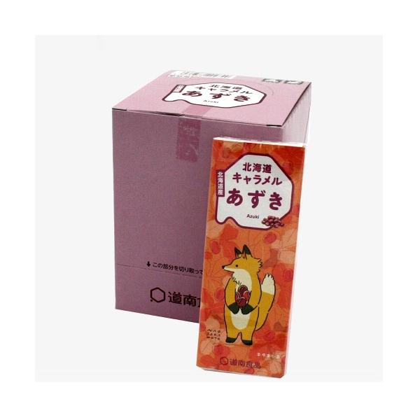 北海道十勝産のあずきを使用した、上品な味わいのキャラメルです。キャラメルどうぶつのイラストとともに、お楽しみください。■原材料名　水あめ（国内製造）、加糖練乳、砂糖、植物油脂、砂糖加工品、乾燥小豆あん、食品/ソルビトール、乳化剤、野菜色素、...