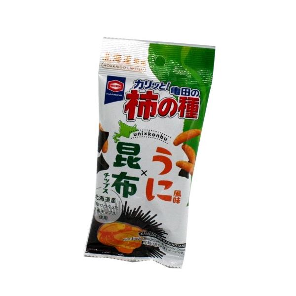 北海道限定！！北海道産昆布でつくった、昆布チップス使用！！■原材料：米粉（うるち米（国産））、でん粉、こんぶ加工品（こんぶ（北海道産）、しょうゆ、砂糖、乳糖、食塩）、しょうゆ、砂糖、魚醤パウダー（魚介類）、たん白加水分解物、食塩、デキストリ...