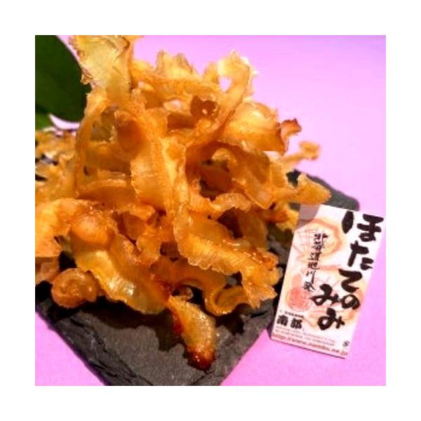 全国の北海道物産展に出展している『諸国名産珍味 南部』の商品です！ 帆立の貝ひもの部分を、甘めに味付けしました。おつまみだけではなく，白菜漬をつくる時に入れたり大根と煮込んだりと，お料理にもご利用下さい。■産地：国産■賞味期限:常温で2ヶ月...